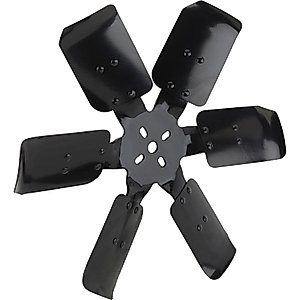 Speedway Motors Steel Cooling Fan, 15 Inch - Non-Flex Blades for Optimal Cooling - Ideal for Race Applications - Fits Most V8 Water Pumps - Sold Individually