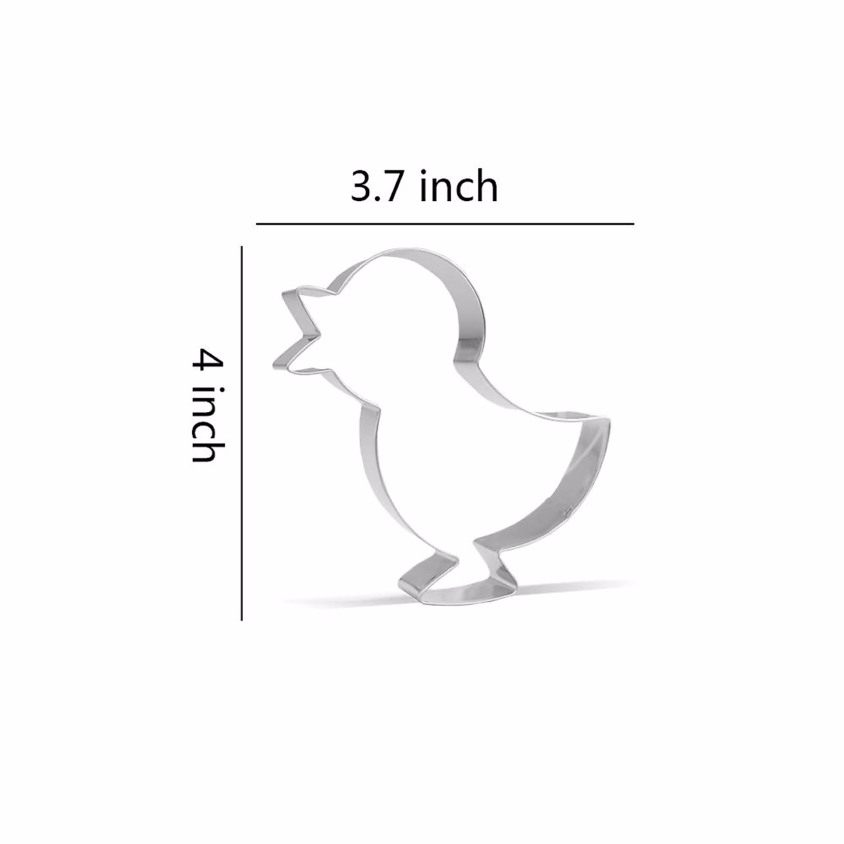 4 inch Chick Cookie Cutter - Stainless Steel