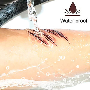 ROSSENZURA Halloween Zombie Makeup, 24 sheets Zombie Tattoos, Zombie Makeup Kit, Halloween Makeup Kit for Women Men Halloween Party Cosplay