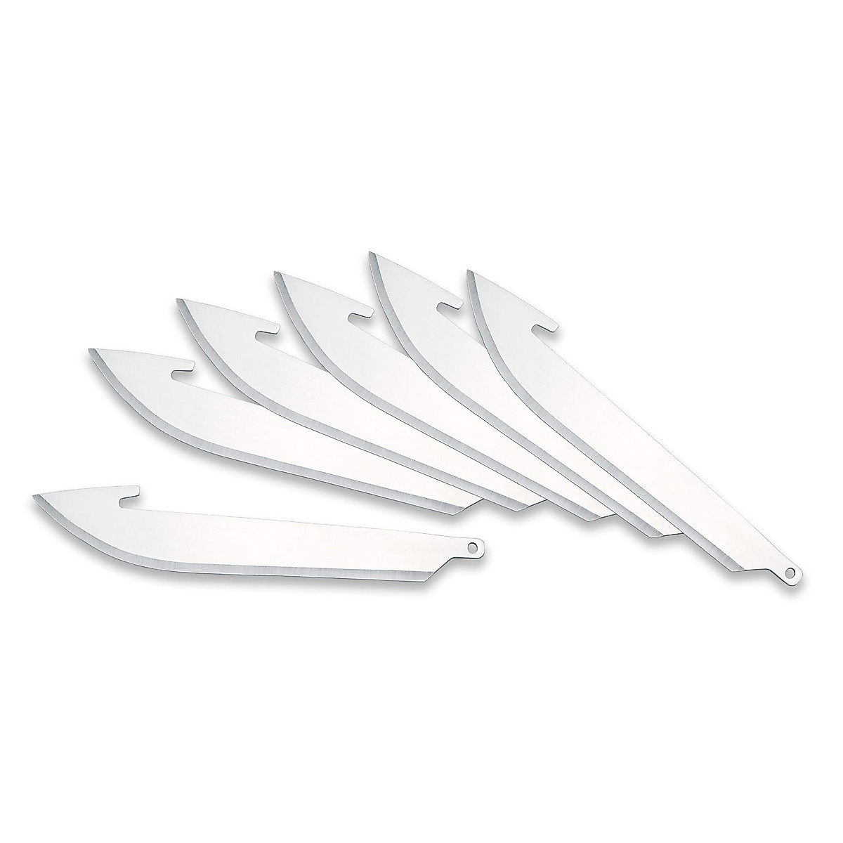 OUTDOOR EDGE 3.0" RazorSafe Replacement Drop-Point Knife Blades, 6 Pieces