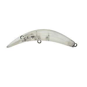 FINE FISHING 10PCS Unpainted Lure Blanks 10.4cm 14.38g Crankbait Simulation Blank Body Clear Hard Baits Trout Salmon Swimming Sea Bait Topwater Freshwater Plastic Minnow Lure 156L