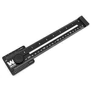 WEN ME251R 10-Inch Aluminum Offset Marking Gauge and Layout Tool with Laser-Etched Scale