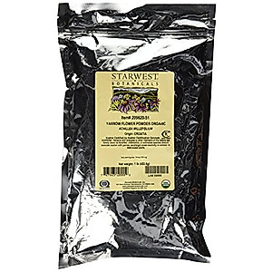 Organic Yarrow Flower Powder, 1 lb (453 g)