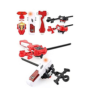 Battling Top Burst Gyro Toy Set, LZSZRZ 12 Pcs Spinning Tops 3 Launchers Combat Battling Game Toy Set with Portable Storage Box Gift for Children Boys Girls Kids - Ages 6+