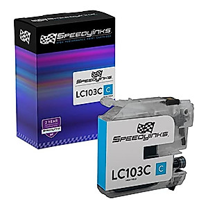 SPEEDYINKS Remanufactured Compatible Replacement for Brother LC103C Ink Cartridge High-Yield (Cyan)