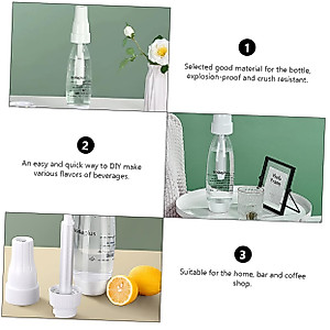 NOLITOY 2 Pcs Sparkling Water Machine Water Maker Carbonating Bottles Carbonated Drink Maker Soda Water Making Tool Water Carbonator White Food Grade Bpa Manual Carbonated Water