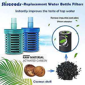 Slirceods half gallon filtered water bottle(Mother's Day Gift)，64OZ Pink Water Bottle with Straw& Time Marker -Increase ph-BPA Free(1pack Filter)