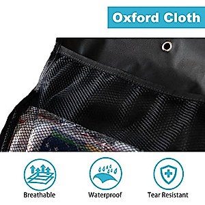 Stuffed Animal Storage Hammock,Over the door stuffed animal storage,Stuffed Animal Holder Foldable Large Capacity with 4 Large Pockets for Bedroom Bathroom Nursery Kids Room Toy Net Hammock