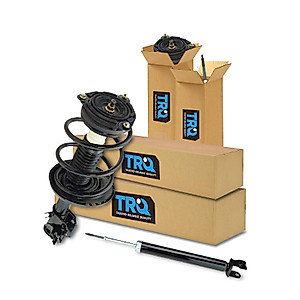 TRQ Loaded Quick Complete Strut Spring Assembly Shock Kit Set 4pc Front Rear New for 2013-2017 Nissan Altima Sedan