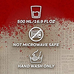 Paladone The Shining Metal Water Bottle, Stainless Steel, 500ml (16.9floz)