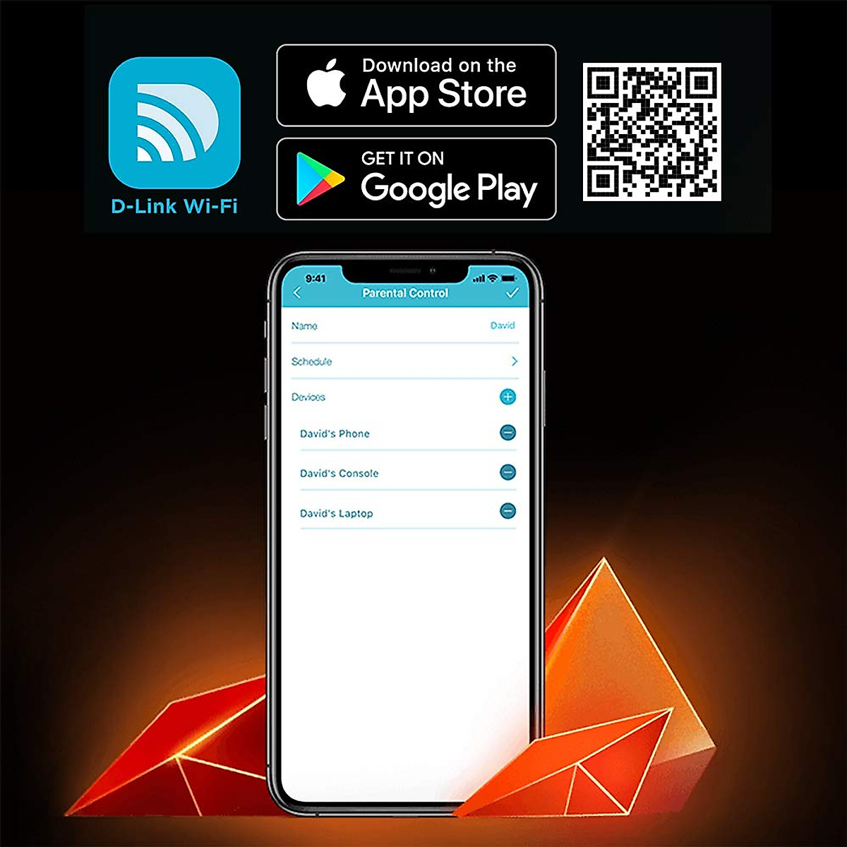 D-Link EXO|AX AX5400 WiFi6 Gigabit Mesh Router - Mobile App. Managed - Voice Control - 4-port Gigabit Ethernet LAN - 2-port USB - (DIR-X5460-US)