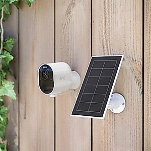 Arlo Solar Panel Charger (2021 Released) - Arlo Certified Accessory - Works with Arlo Pro 5S 2K, Pro 4, Pro 3, Floodlight, Ultra 2, and Ultra Cameras, Weather Resistant, Easy Install, White - VMA5600