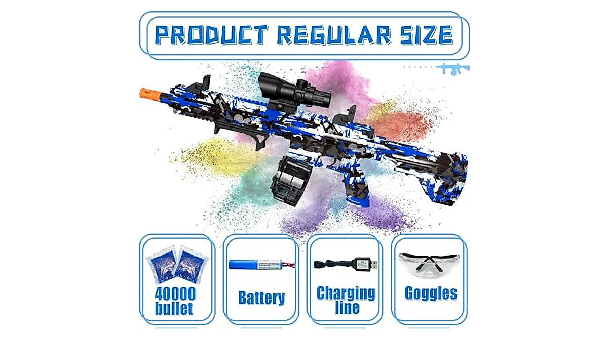 Electric Gel Ball Blaster: High Speed Auto Splatter Toy