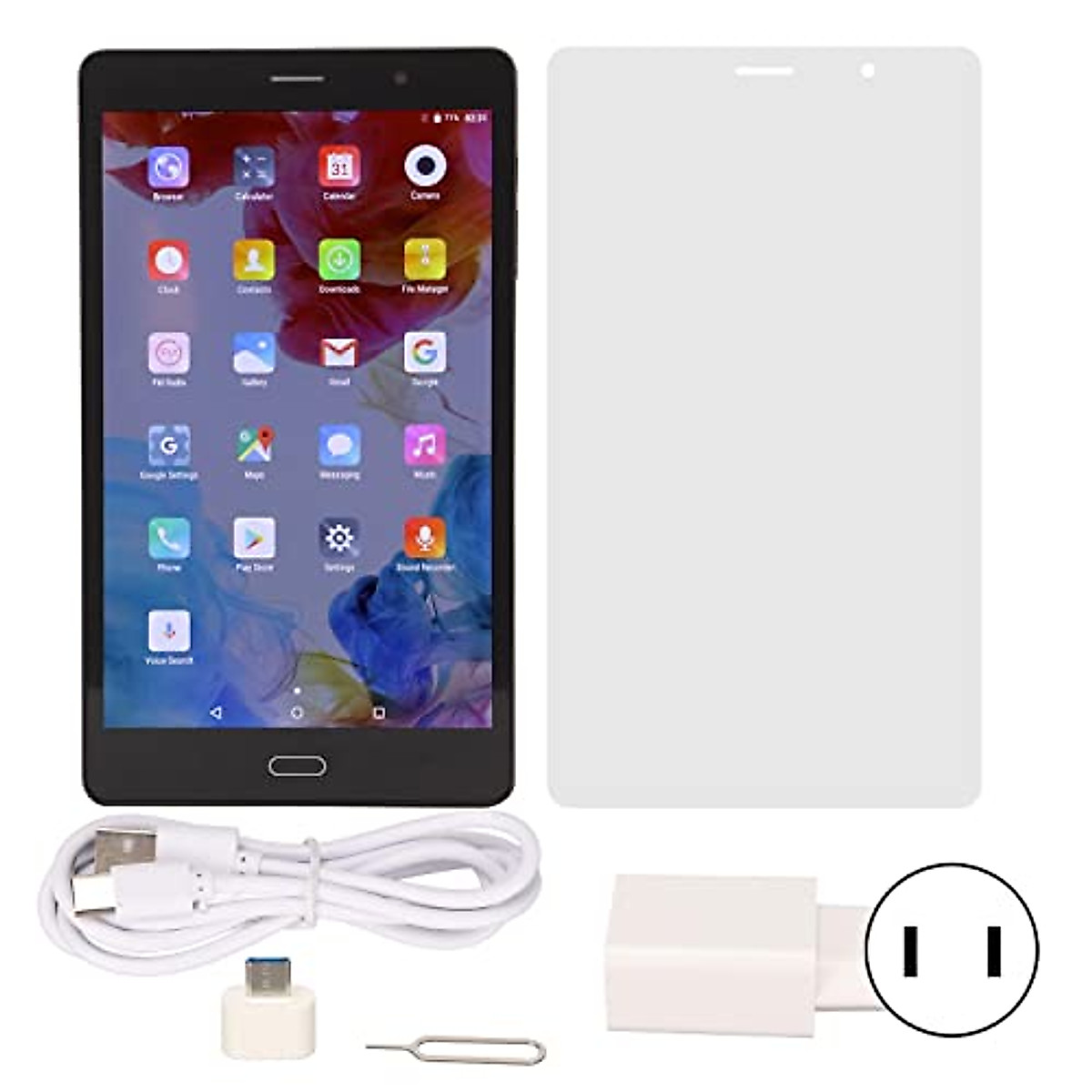8 Inch Tablet, 4G LTE HD Tablet 1920x1200 100240V for Game US Plug