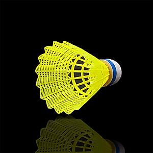 Senston Badminton Shuttlecocks Nylon Badminton Shuttlecocks Birdies Durability Stability Shuttlecock for Outdoor Indoor Sports Activities/Training