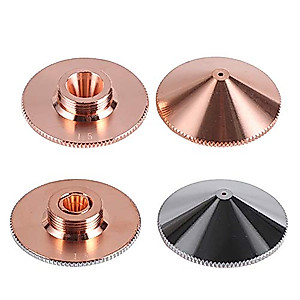 Startnow Laser Cutting Nozzle for Raytools Empower Head D32mm Fiber Laser Nozzle Double Single Layer 1.0 1.2 1.5mm (S32-A-15-D 1 PCS, Caliber 1.0mm)