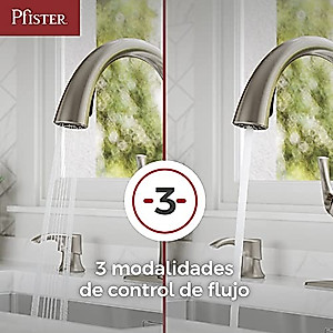 Ladera Kitchen Faucet with Soap Dispenser, F-529-7LRGS