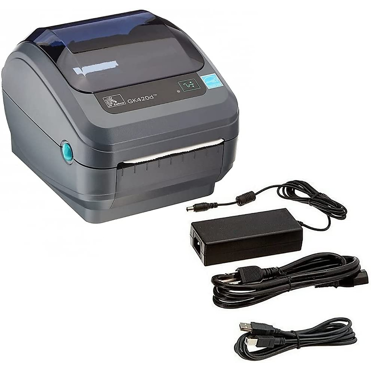 ZEBRA GK420D Direct Thermal Only Desktop Printer - USB and Ethernet Connectivity, 203 dpi, 8 IPS, 4.09" Max Print Width, Monochrome Barcode Label - GK42-202210-000, JTTANDS