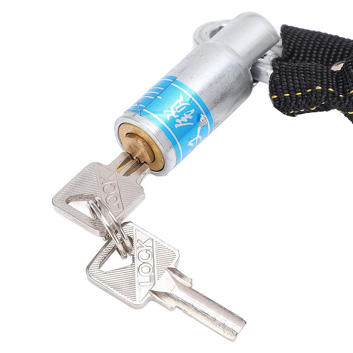 Bicycle Chain Lock, Security Bike Locks Electric Scooter Lock Non Theft Keys Lock Chain Security Bike Lock with 2 Keys for Bicycles Motorcycles Doors