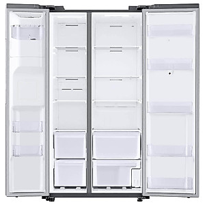 SAMSUNG RS27T5561SR 26.7 Cu. Ft. Side-by-Side Refrigerator with 21.5 inch Touch-Screen Family Hub