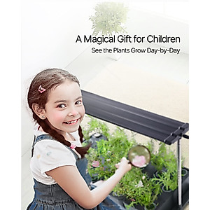 iDOO 20 Pods Indoor Herb Garden Hyrdroponics Growing System with LED Grow Light and 4 Removable Water Tank, Free Timing Setting, 27" Adjustable Height