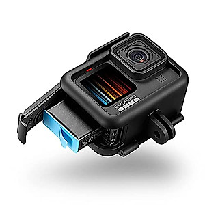 Kourpar Skeleton Housing Case for GoPro Hero 11/10 /9 Frame Holder Camera Mount Fit Go pro Hero10 Black Cage Border Shell Container Compatible with Go-pro Hero9 GP Hero10 Hero11 with Lens Cap Cover