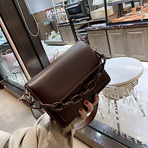 ZOCILOR Fashion Purses and Handbags for Womens PU Leather Shoulder Messenger Bags (Coffee)