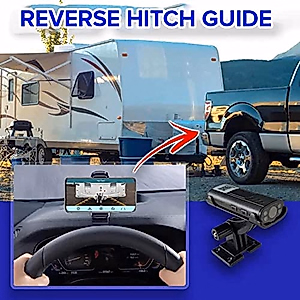 Rvstrailer Wireless Backup & Hitch Camera, Wireless Backup Camera for Trucks, Wireless Backup Camera for Car Excellent Night Vision