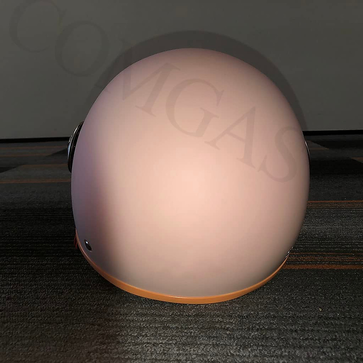 Vespa Retro 3/4 Open Face Motorcycle Helmet - DOT Approved Vintage Electrical Scooter Helmet with Visor Light - Breathable Quick Buckle - Pink - 54-61CM