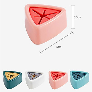 AKOAK Towel Hook, Self Adhesive Wall Hand Towel Rack, Triangular Plastic Rag Storage Rack, Can be Used in Bathrooms, Kitchens and Homes, Cabinets - Pack of 4