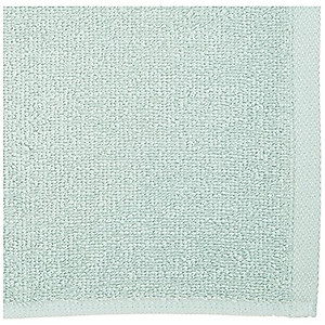 Amazon Basics Fast Drying, Extra Absorbent, Terry Cotton Washcloths - Pack of 24, Seafoam Green, 12 x 12-Inch