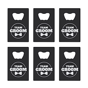 Groomsmen Bottle Openers (6 pack) Groomsman Gifts I Team Groom Gifts