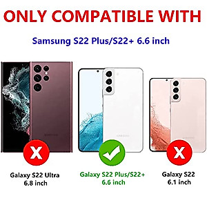 Galaxy S22 Plus Case for Samsung Galaxy S22 Plus Case Military Grade Shockproof Built-in Ring Holder Kickstand Car Mount Armor Heavy Duty Protective Case for Galaxy S22+ Plus Phone Case (Purple)