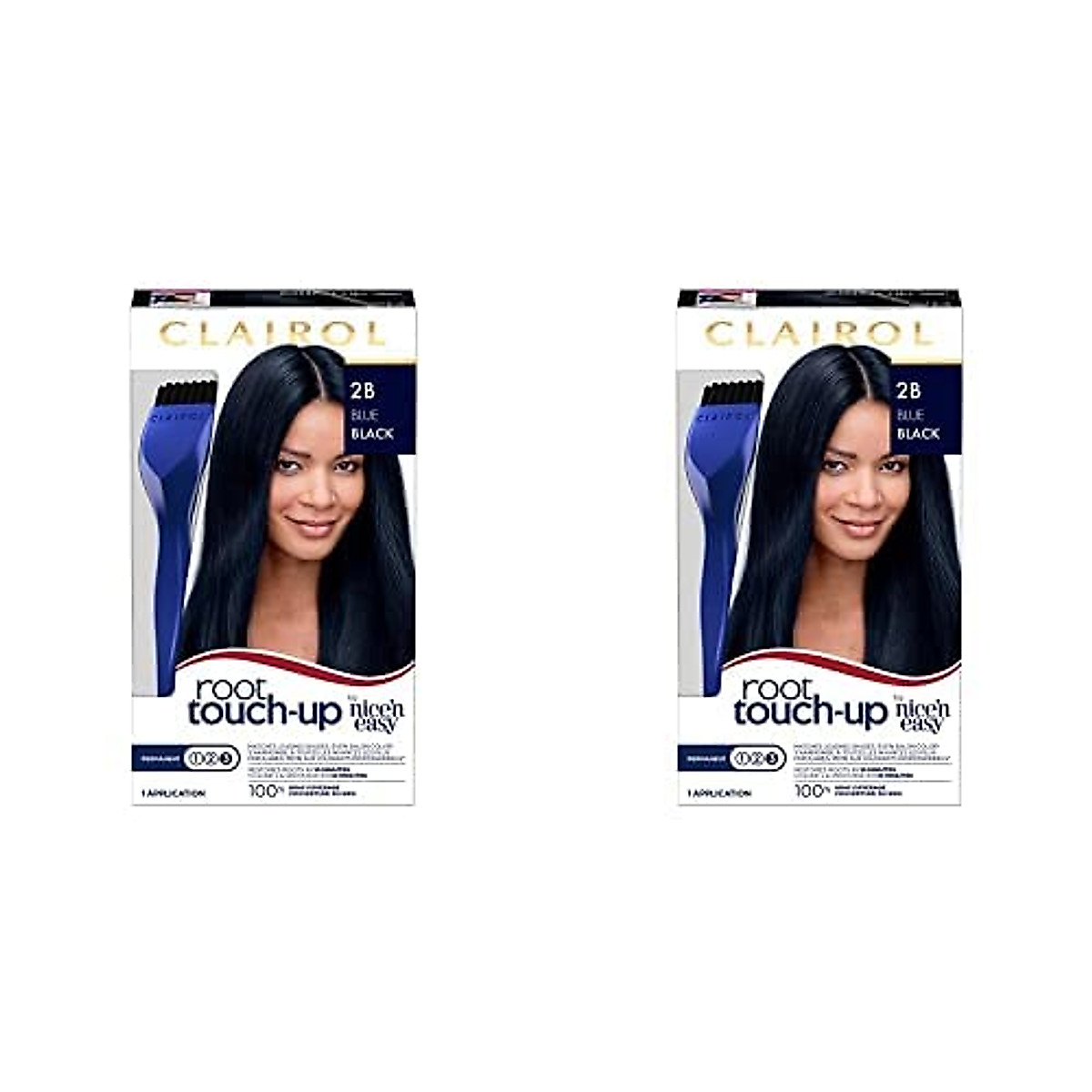 Clairol Root Touch-Up by Nice'n Easy Permanent Hair Dye, 2B Blue Black Hair Color, Pack of 1 (Pack of 2)