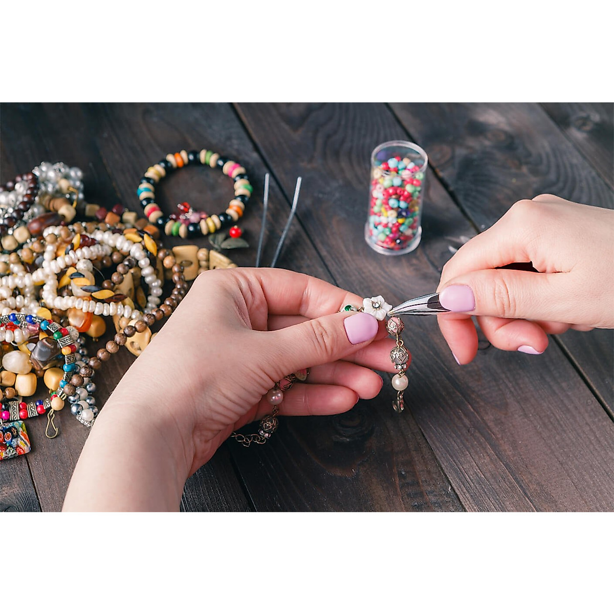 Anezus Jump Rings for Jewelry Making Supplies and Necklace Repair with Jump Ring Pliers and Open Jump Ring(1200Pcs Silver and Gold)Anezus Jump Rings for Jewelry Making Supplies and Necklace Repair wit