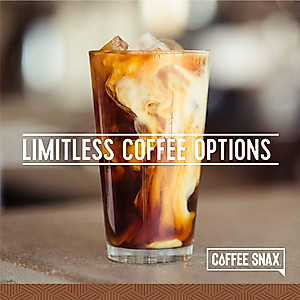 Coffee Snax Cold Brew Coffee Concentrate, Unsweetened Black Coffee Concentrate with No Added Sugar (Bulk 96 Servings Bottle)