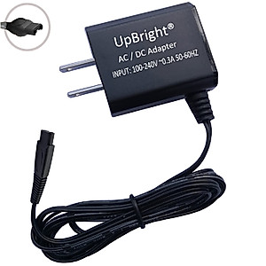 UpBright 15V 5.4W AC/DC Adapter Compatible with Philips Norelco Shaver 6500 S6540 Series 6000 HQ7150 HQ7160 HQ7180 HQ7290 HQ8160 HQ7866 HQ8260 HQ8831 HQ8865 PT710 PT720 PT725 HQ8505 Power Cord Charger