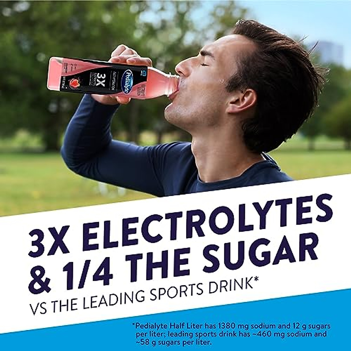 Pedialyte Electrolyte Solution, Strawberry, Hydration Drink, 12 bottles, half liter each