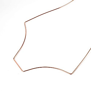Arekuaei Rose Gold Wire Lingerie Hangers Body Shape Metal Display Bikini Swimwear hanger-10 of Pack