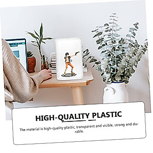 Cabilock 12 Pcs Storage Case Figure Model Display Case Dustproof Case Multi-Function Display Figure Model Showing Case Crafts Toy Child