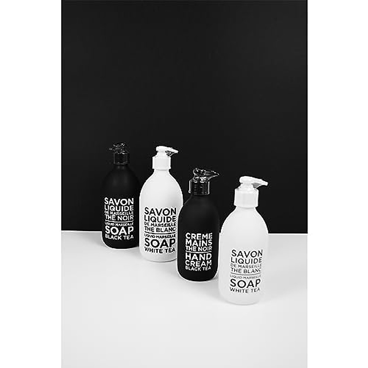 Compagnie de Provence Savon de Marseille Extra Pure Liquid Soap - White Tea - 16.9 Fl Oz Glass Pump Bottle