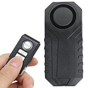 Japard Bicycle Alarm System Anti Theft with Horn, 113dB Loudest Wireless Bike Alarm with Remote, Motorcycle Alarm Motion Sensor Remote, Waterproof, Battery Operated, Wireless, E-Bike Door Window Car