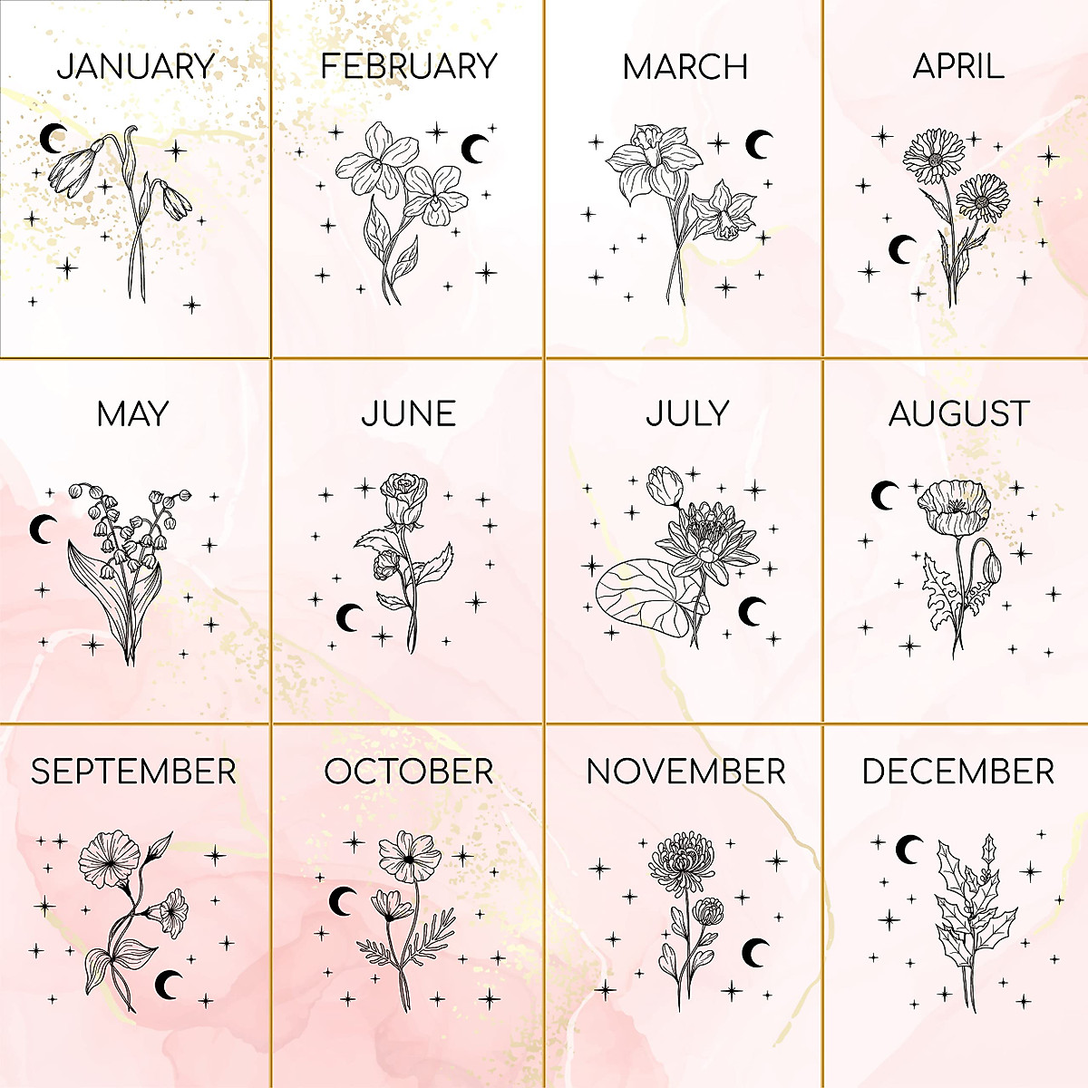 UNITED CRAFT SUPPLIES Personalized Bridesmaid Wine Tumbler W/Name & Title, Bridesmaid Gifts, 10 Colors 12 Birth Flower, Engraved Stemless Wine Tumbler W/Lid, Bridesmaid Proposal Gifts