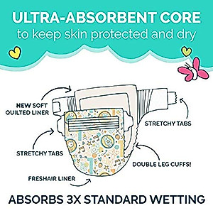 Seventh Generation Free & Clear Unbleached Diapers - Newborn - 1 Pack