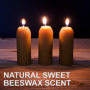 UCO 12-Hour Natural Beeswax, Long-Burning Emergency Candles for Candle Lantern, 9 Pack