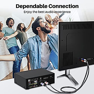 GearIT Dual 2 XLR Female to Dual 2 RCA Male Cable (3.3ft) 2-XLR to 2-RCA Female to Male Plug for Home Theater Mixers Amplifiers Hi-Fi Systems Microphone, 3.3 Feet