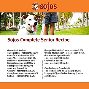 Sojos Complete Turkey & Salmon Recipe Senior Grain-Free Freeze-Dried Raw Dog Food, 7 Pound Bag