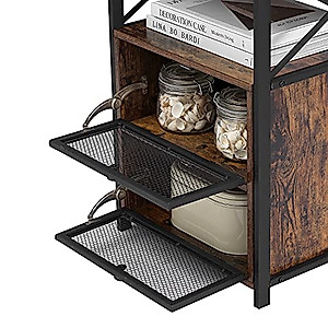 VECELO Nightstand with Drawer, Modern Night Stand, End Side Table for Living Room,Bedroom,Office, Easy Assemblyfor Bedroom, Office, Easy Assembly