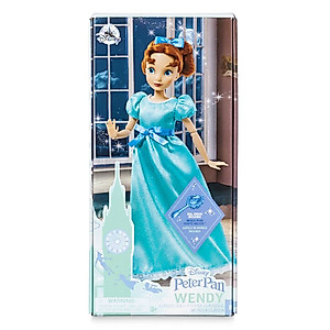 Disney Store Official Wendy Classic Doll from Peter Pan – Authentic 10-Inch Collectible Toy Figure for Kids & Fans of Disney's Peter Pan - Durable Playset for Imaginative Play