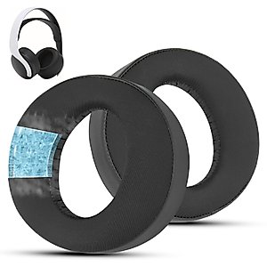 Wzsipod Premium PS5 Cooling Gel Earpads, Replacement Cushions Designed for Enhanced Comfort, Superior Sound Quality and Ultimate Gaming Experience, Black